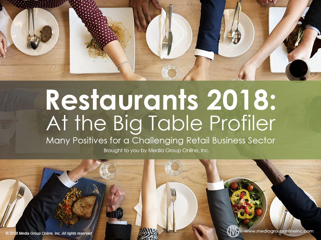 RESTAURANTS 2018: AT THE BIG TABLE PRESENTATION - Media Group Online
