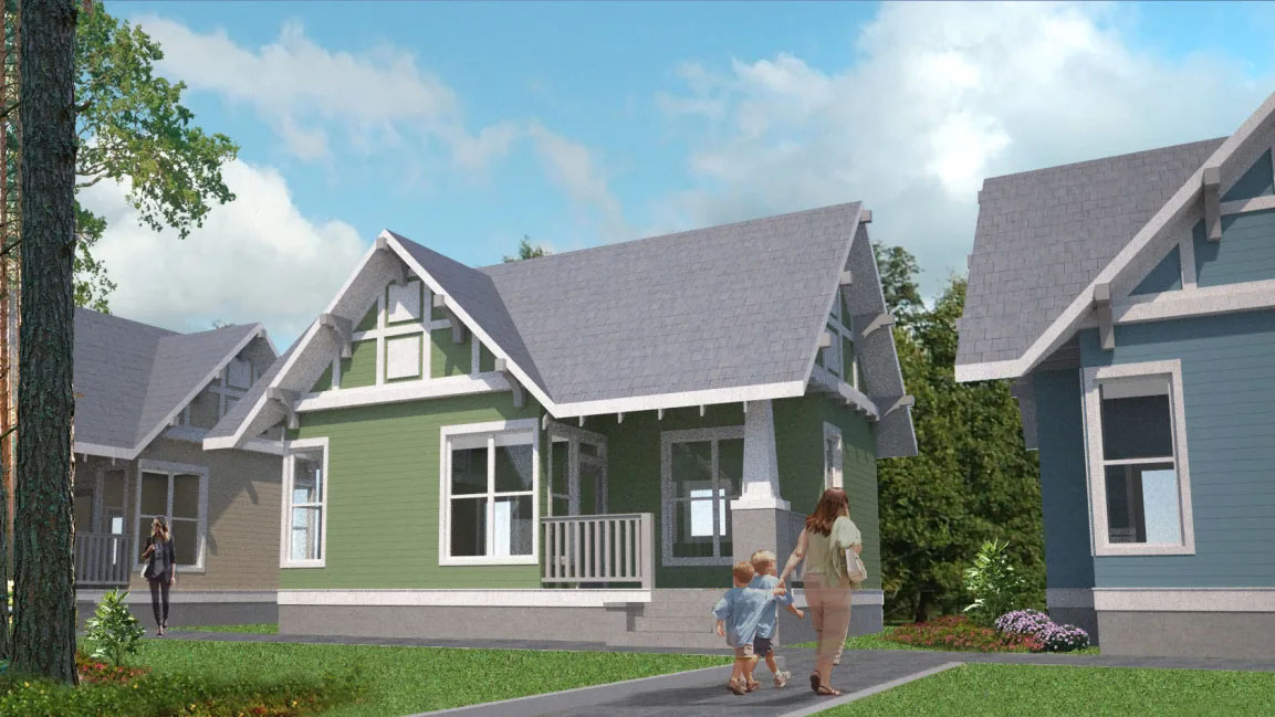 THIS “POCKET NEIGHBORHOOD” HAS 8 HOUSES ON A LOT, INSTEAD OF ONE ...